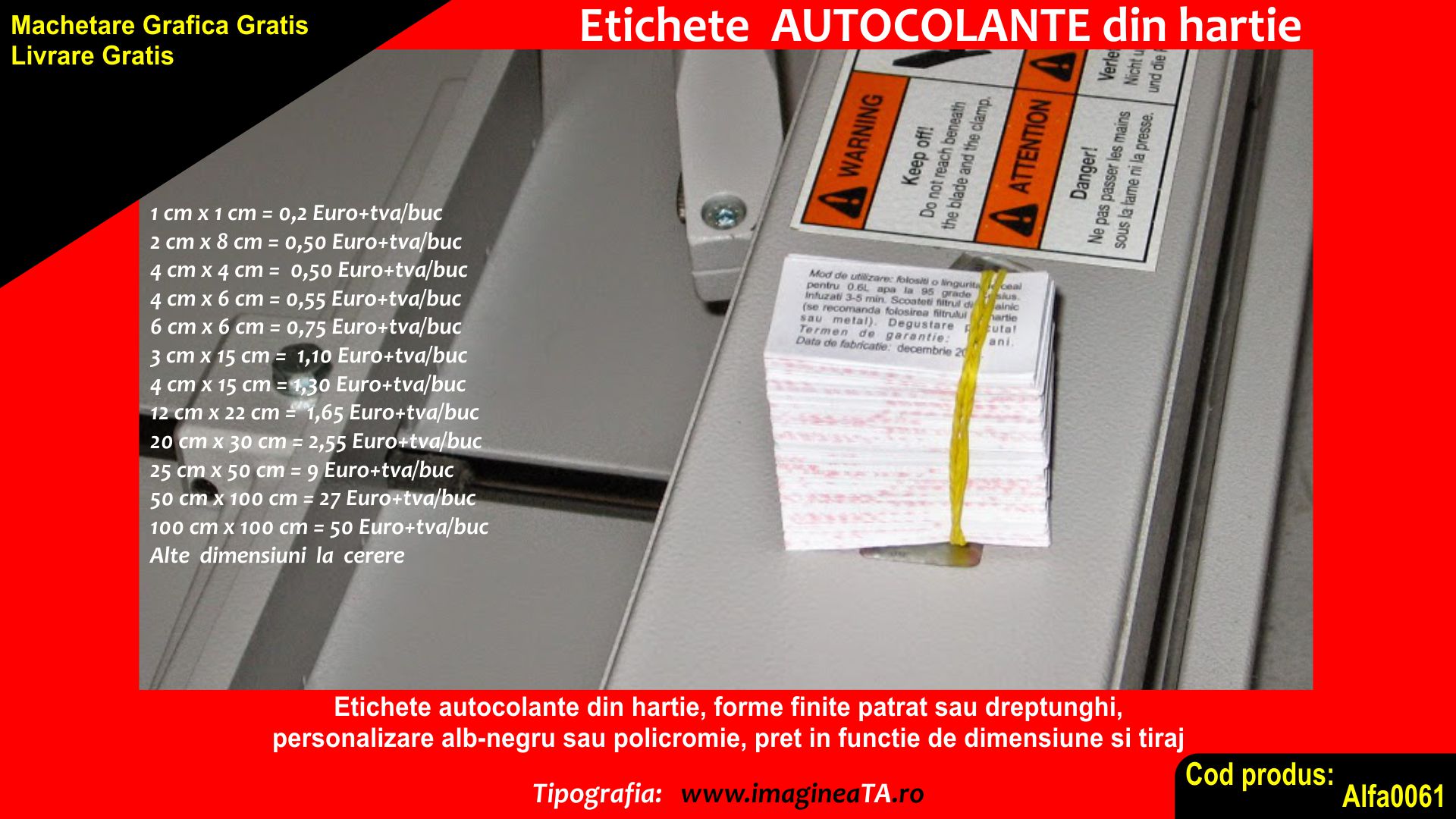 Autocolante pvc, etichete din hartie, stickere decupate pe contur